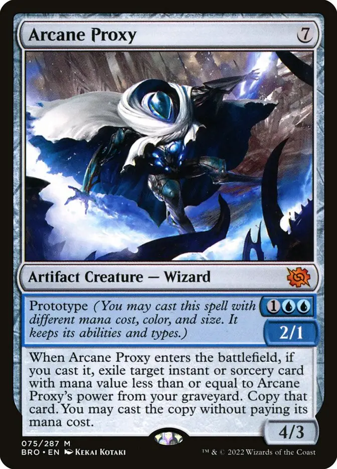 Arcane Proxy • Artifact Creature — Wizard (The Brothers' War) - MTG Assist