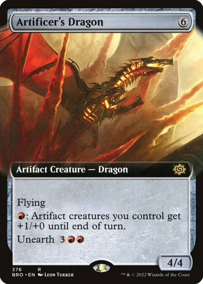Artificer's Dragon • Artifact Creature — Dragon (The Brothers' War ...