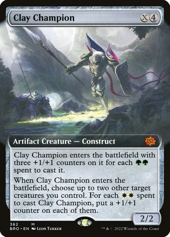 Clay Champion • Artifact Creature — Construct (The Brothers' War) - MTG ...