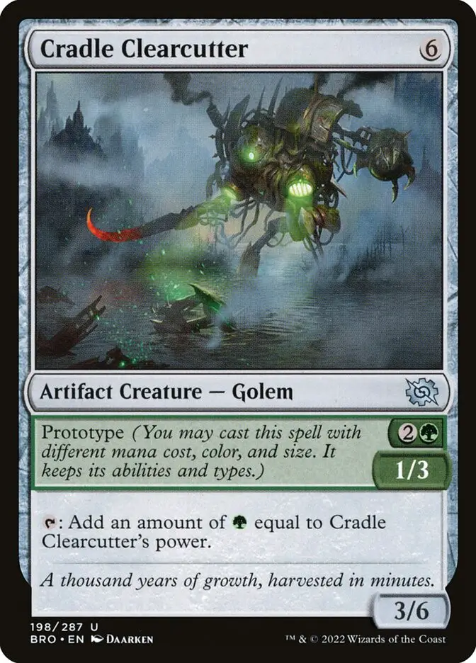 Cradle Clearcutter • Artifact Creature — Golem (The Brothers' War ...
