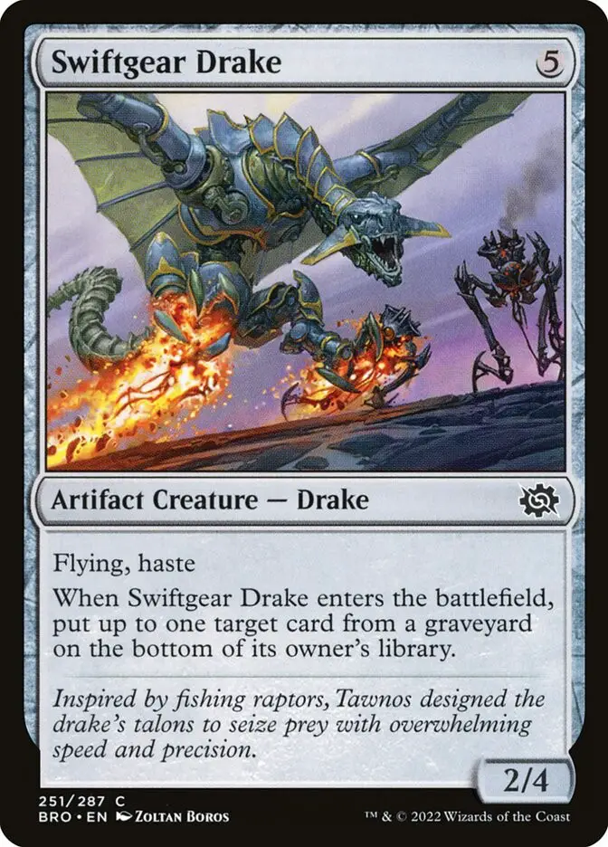 Swiftgear Drake • Artifact Creature — Drake (The Brothers' War) - MTG ...