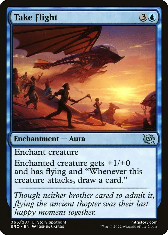 Take Flight • Enchantment — Aura (The Brothers' War) - MTG Assist