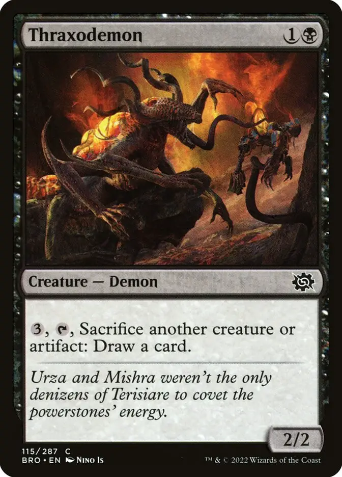 Thraxodemon • Creature — Demon (The Brothers' War) - MTG Assist