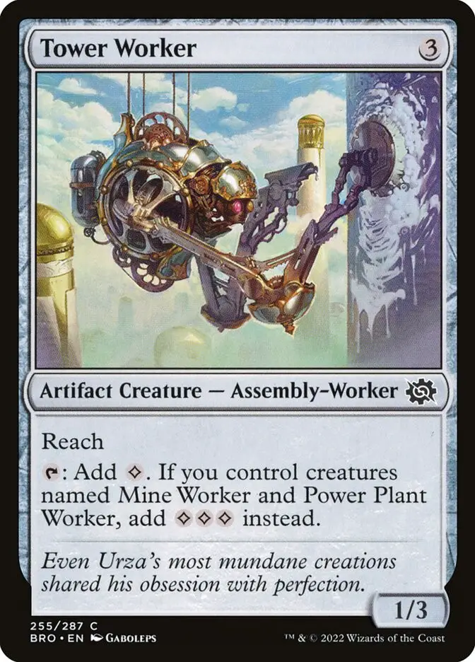 Tower Worker • Artifact Creature — Assembly-Worker (The Brothers' War ...