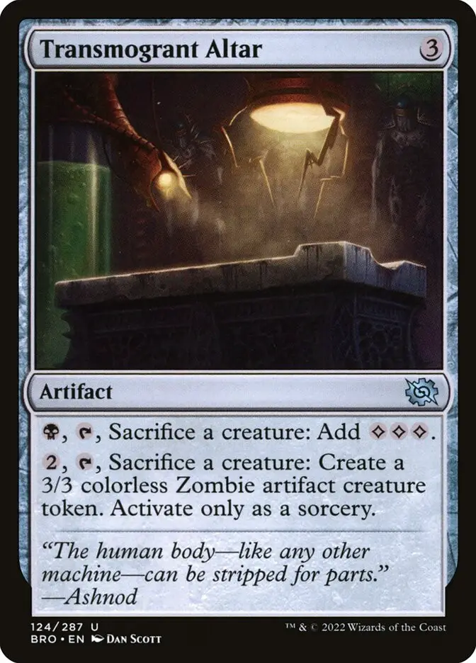 Transmogrant Altar • Artifact (The Brothers' War) - MTG Assist