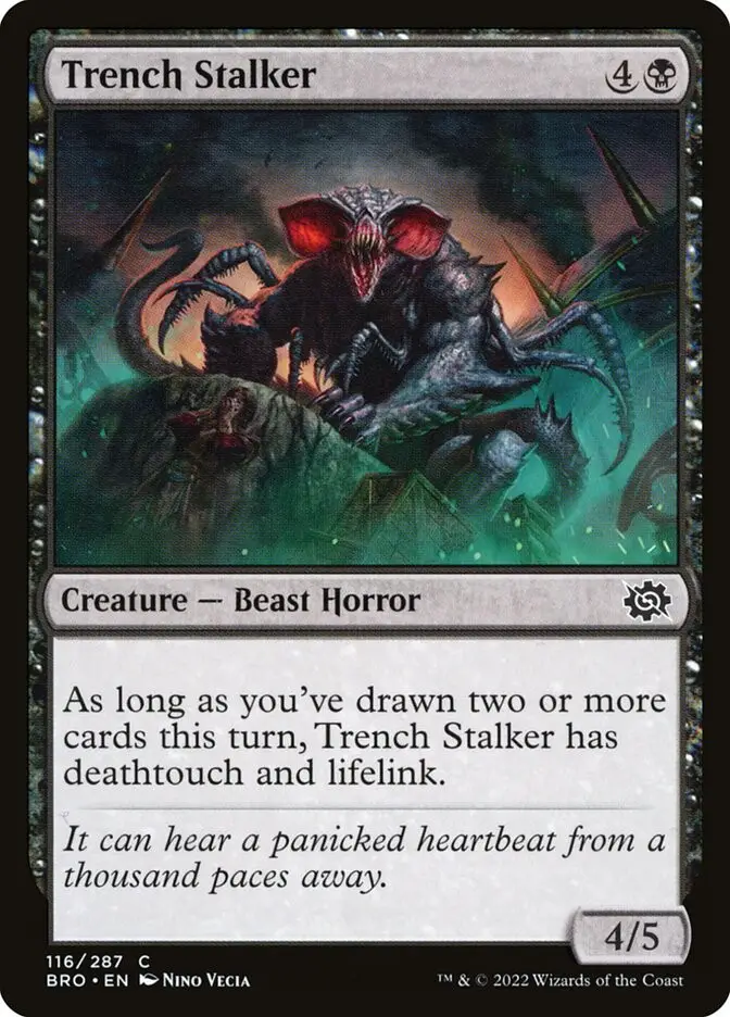 Trench Stalker • Creature — Beast Horror (The Brothers' War) - MTG Assist