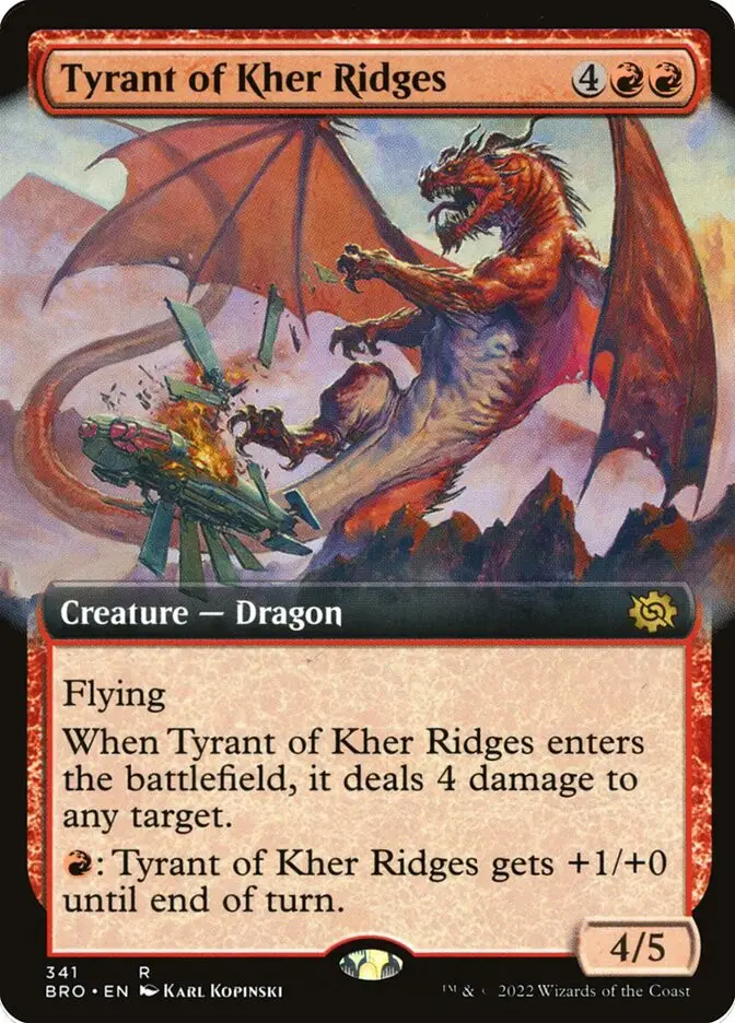 Tyrant of Kher Ridges • Creature — Dragon (The Brothers' War) - MTG Assist