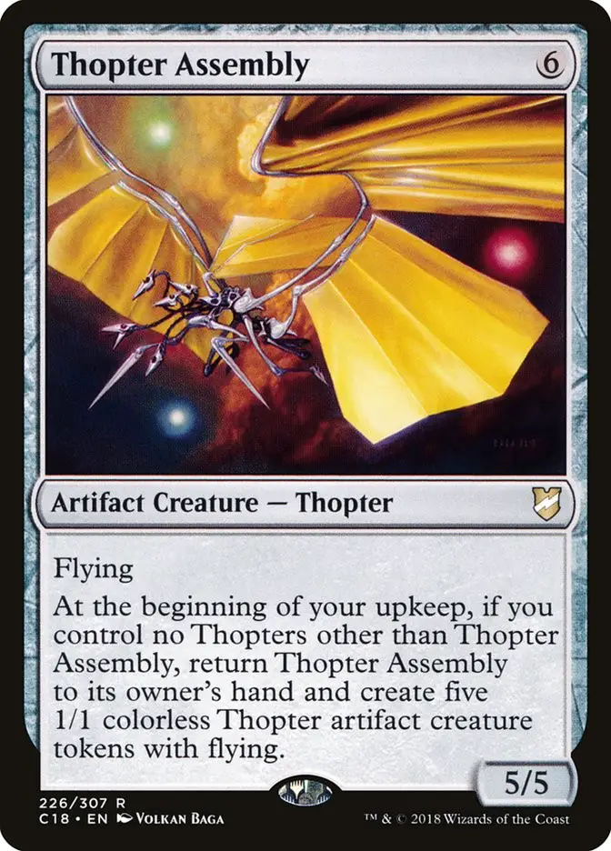Thopter Assembly • Artifact Creature — Thopter (Commander 2018) - MTG ...