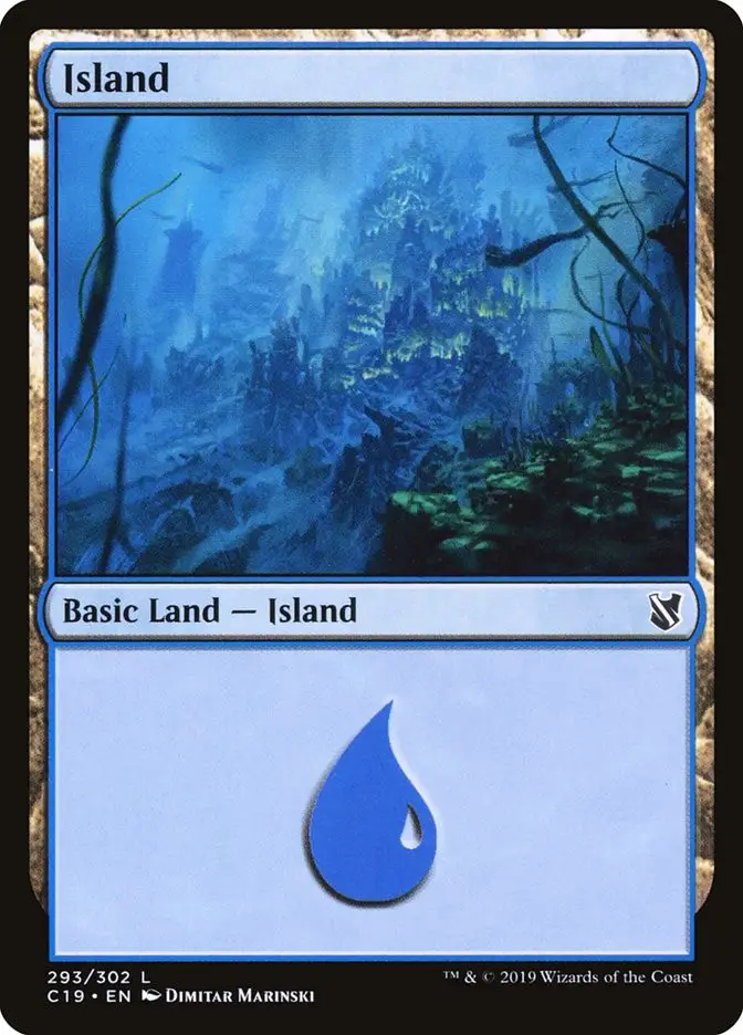 Island • Basic Land — Island (Commander 2019) - MTG Assist