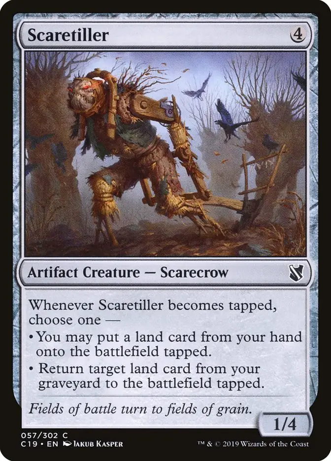 Scaretiller • Artifact Creature — Scarecrow (Commander 2019) - MTG Assist