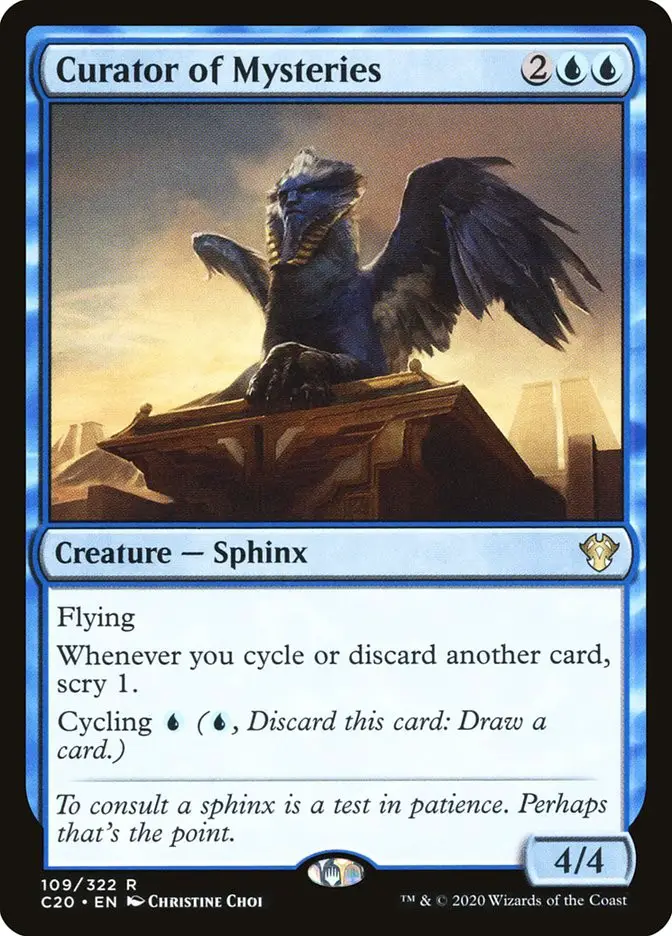 Curator of Mysteries • Creature — Sphinx (Commander 2020) - MTG Assist