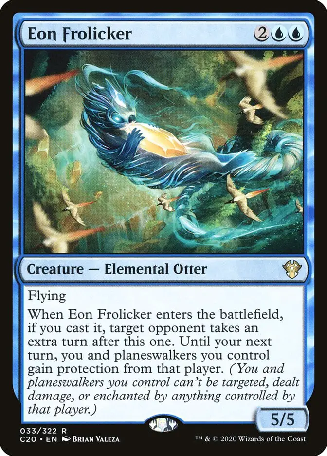 Eon Frolicker • Creature — Elemental Otter (Commander 2020) - MTG Assist