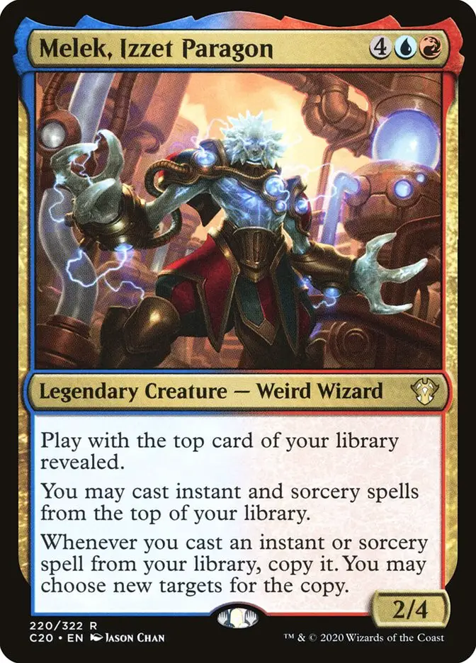 Melek, Izzet Paragon • Legendary Creature — Weird Wizard (Commander ...