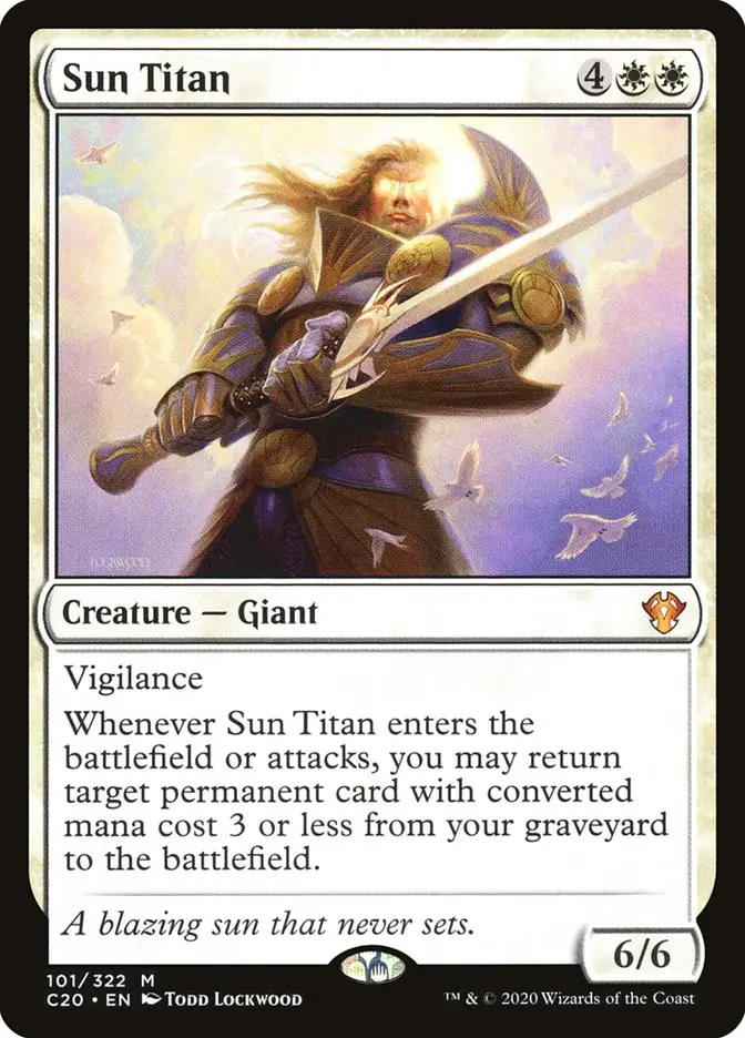 Sun Titan • Creature — Giant (Commander 2020) - MTG Assist