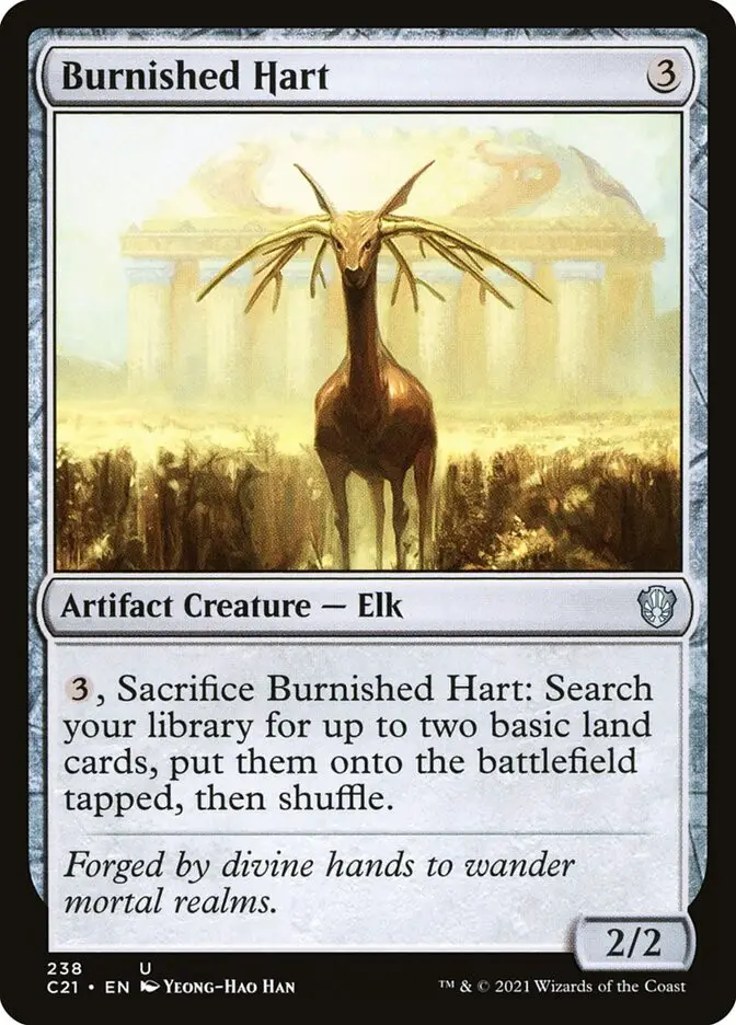 Burnished Hart • Artifact Creature — Elk (Commander 2021) - MTG Assist