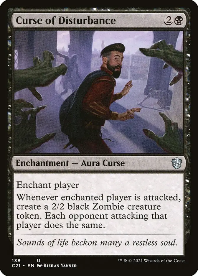 Curse of Disturbance • Enchantment — Aura Curse (Commander 2021) - MTG ...