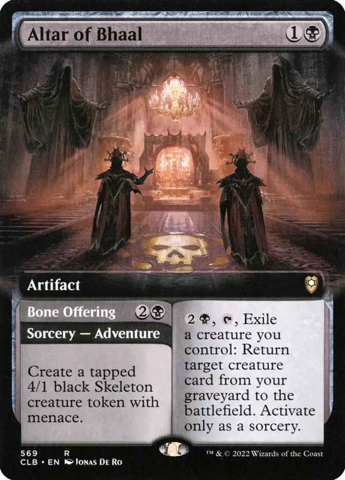 Altar of Bhaal // Bone Offering • Artifact // Sorcery — Adventure ...