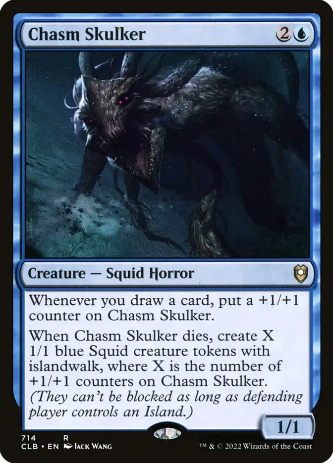 Chasm Skulker • Creature — Squid Horror (Commander Legends: Battle for ...