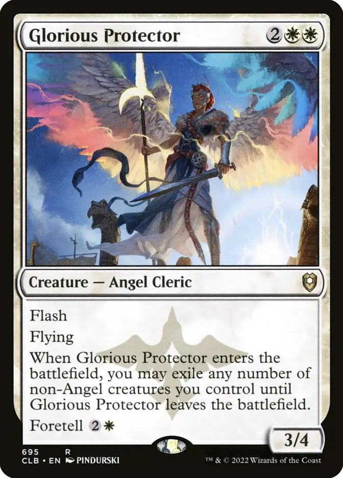 Glorious Protector • Creature — Angel Cleric (Commander Legends: Battle ...