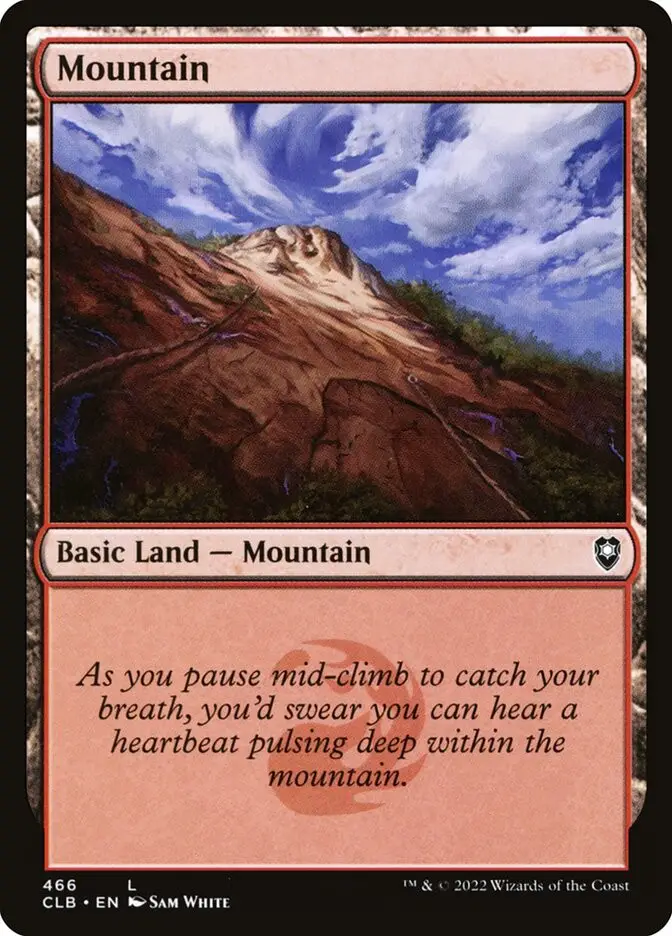 Mountain • Basic Land — Mountain (Commander Legends: Battle for Baldur ...