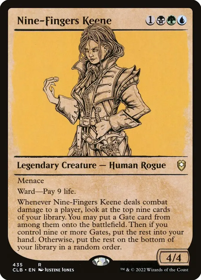Nine-Fingers Keene • Legendary Creature — Human Rogue (Commander ...