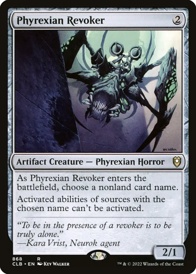 Phyrexian Revoker • Artifact Creature — Phyrexian Horror (Commander ...