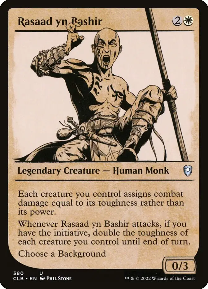 Rasaad yn Bashir • Legendary Creature — Human Monk (Commander Legends ...