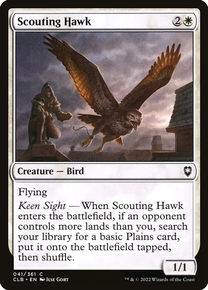 Scouting Hawk • Creature — Bird (Commander Legends: Battle for Baldur's ...