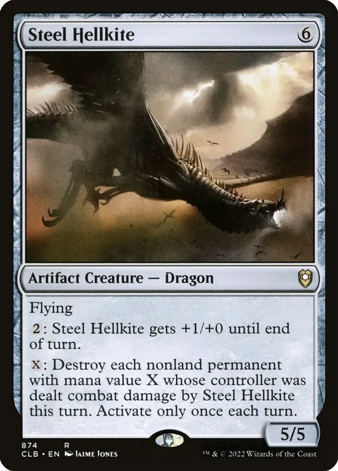 Steel Hellkite • Artifact Creature — Dragon (Commander Legends: Battle ...