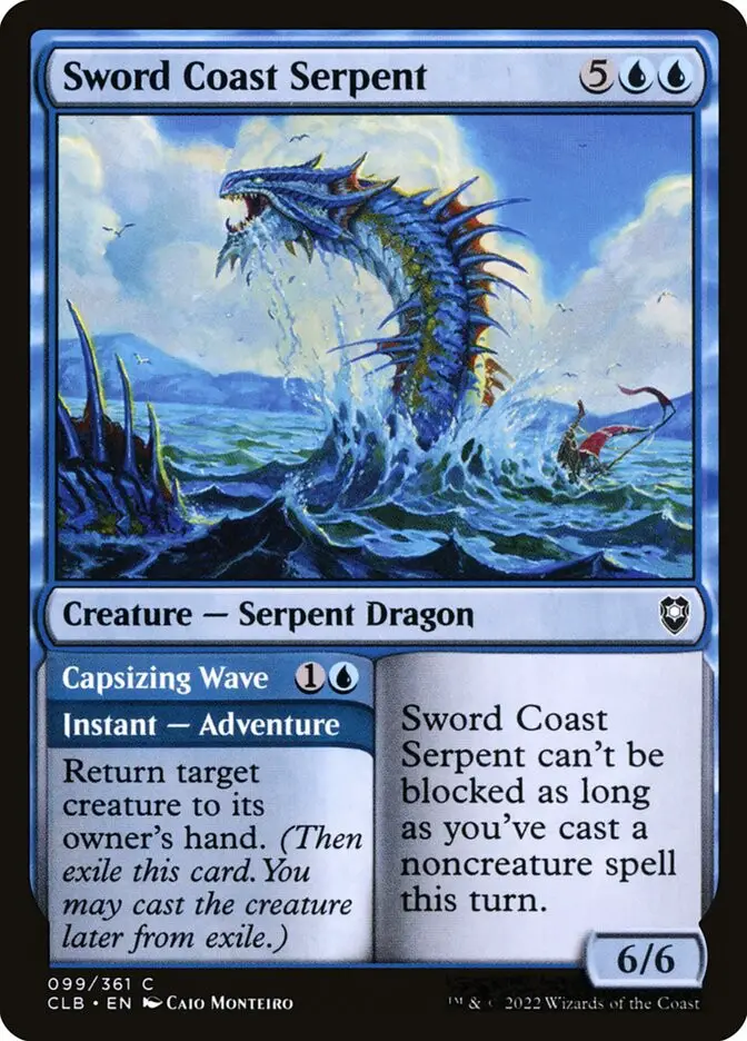 Sword Coast Serpent // Capsizing Wave • Creature — Serpent Dragon ...