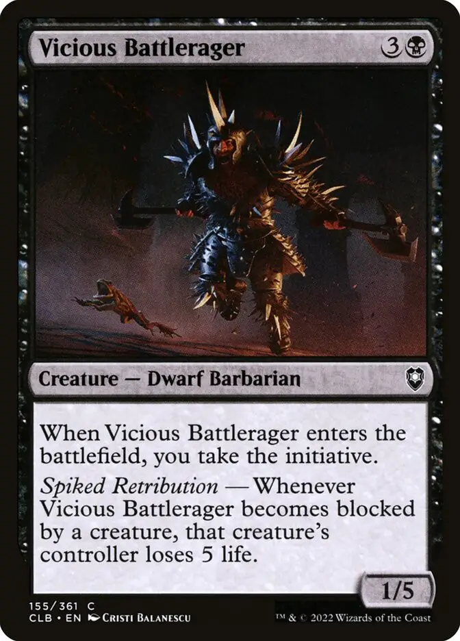 Vicious Battlerager • Creature — Dwarf Barbarian (Commander Legends ...