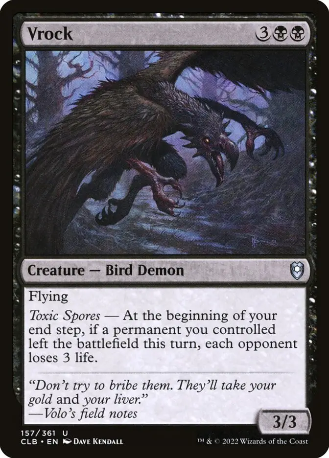 Vrock • Creature — Bird Demon (Commander Legends: Battle for Baldur's ...