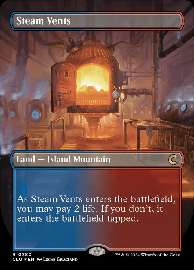 Steam Vents • Land — Island Mountain (Ravnica: Clue Edition) - MTG Assist