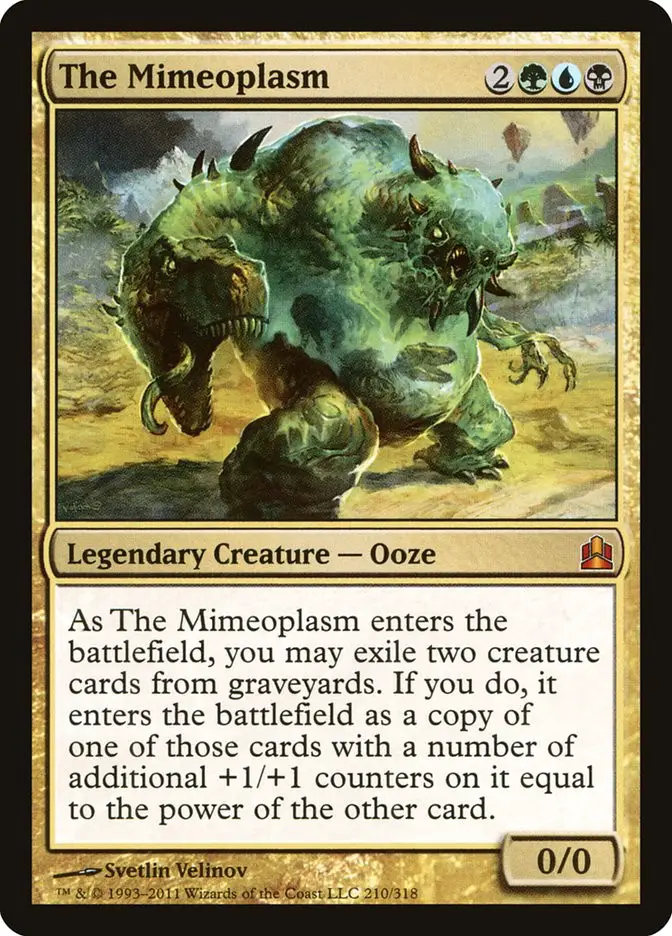 The Mimeoplasm • Legendary Creature — Ooze (Commander 2011) - MTG Assist
