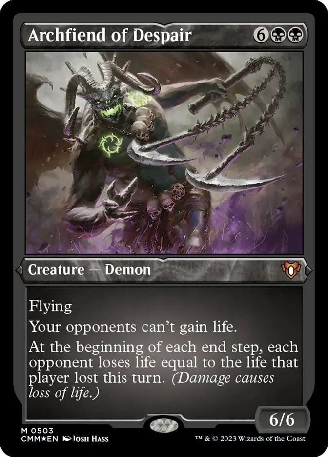 Archfiend of Despair • Creature — Demon (Commander Masters) - MTG Assist