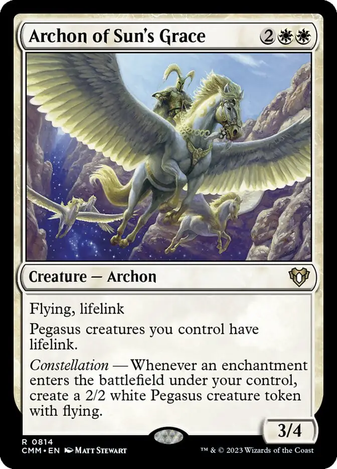 Archon of Sun's Grace • Creature — Archon (Commander Masters) - MTG Assist