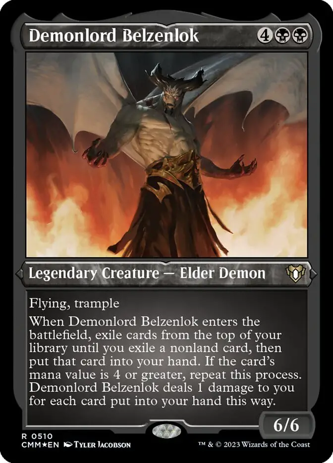 Demonlord Belzenlok • Legendary Creature — Elder Demon (Commander ...