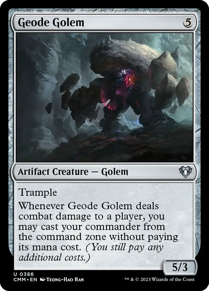 Geode Golem • Artifact Creature — Golem (Commander Masters) - MTG Assist
