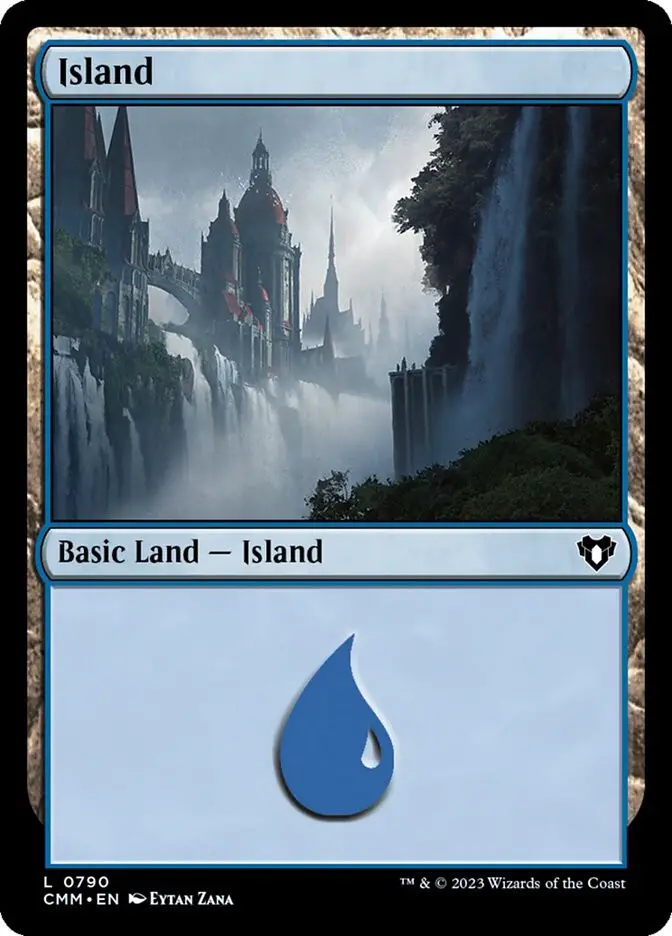 Island • Basic Land — Island (Commander Masters) - MTG Assist