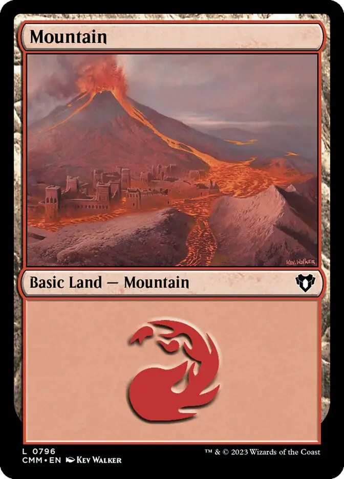 Mountain • Basic Land — Mountain (Commander Masters) - MTG Assist