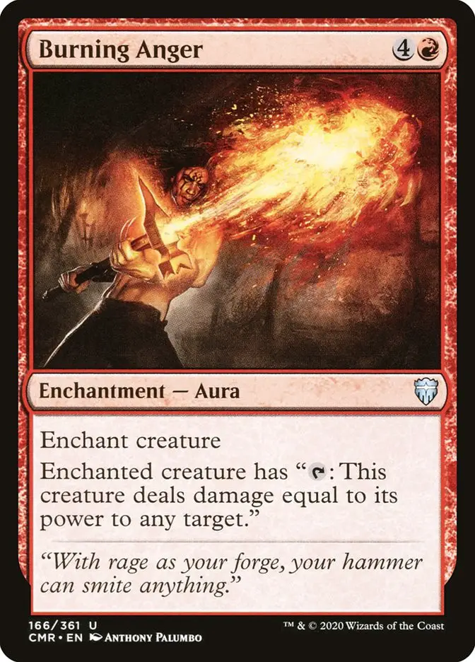 Burning Anger • Enchantment — Aura (Commander Legends) - MTG Assist