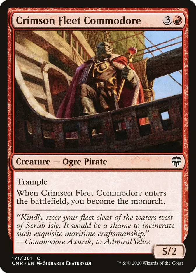 Crimson Fleet Commodore • Creature — Ogre Pirate (Commander Legends ...
