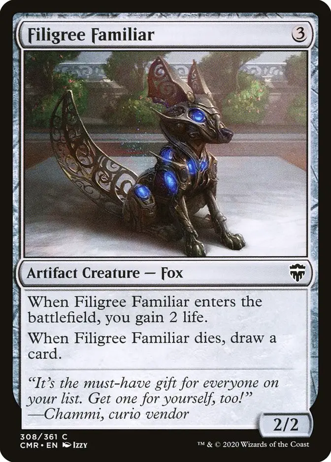Filigree Familiar • Artifact Creature — Fox (Commander Legends) - MTG ...
