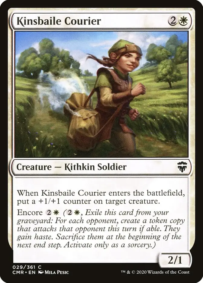 Kinsbaile Courier • Creature — Kithkin Soldier (Commander Legends ...