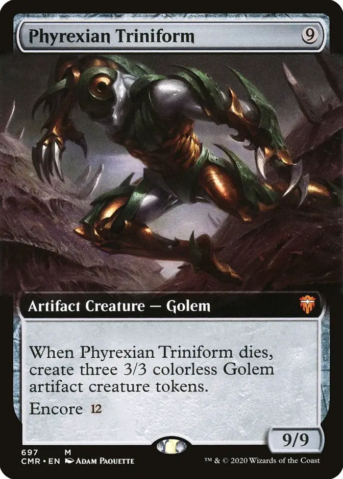 Phyrexian Triniform • Artifact Creature — Phyrexian Golem (Commander ...