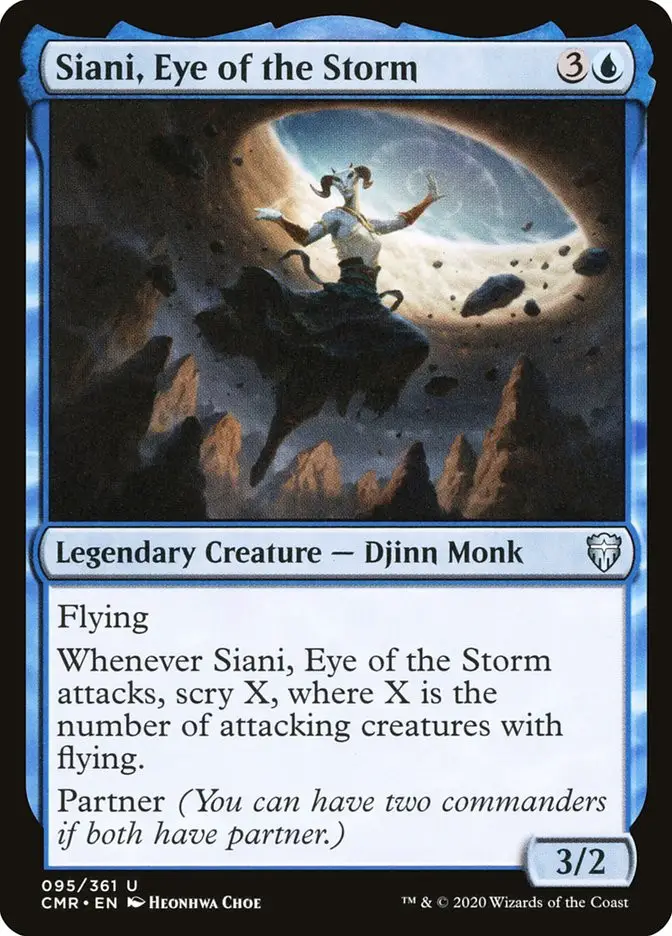 Siani, Eye of the Storm • Legendary Creature — Djinn Monk (Commander ...