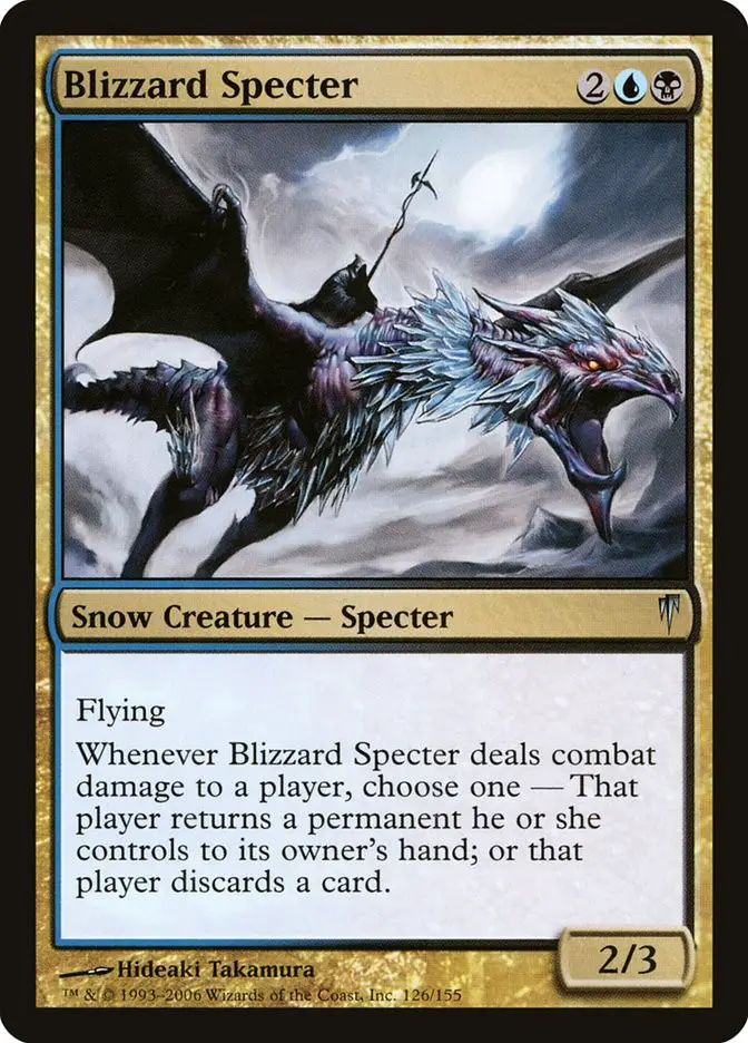 Blizzard Specter • Snow Creature — Specter (Coldsnap) - MTG Assist