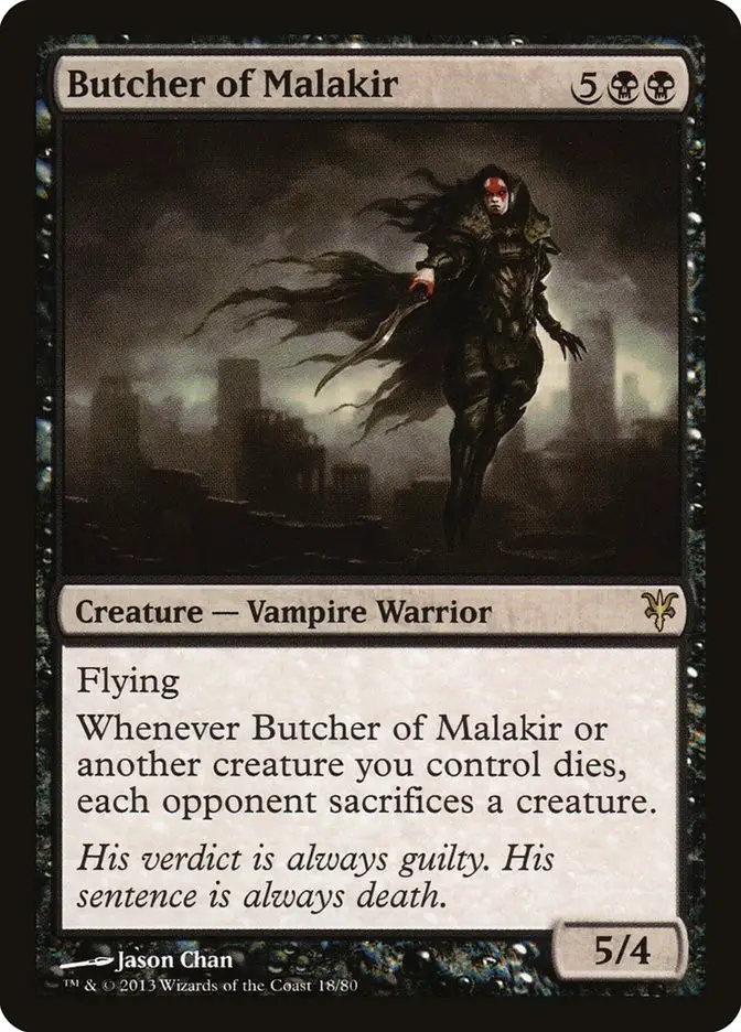 Butcher of Malakir • Creature — Vampire Warrior (Duel Decks: Sorin vs ...
