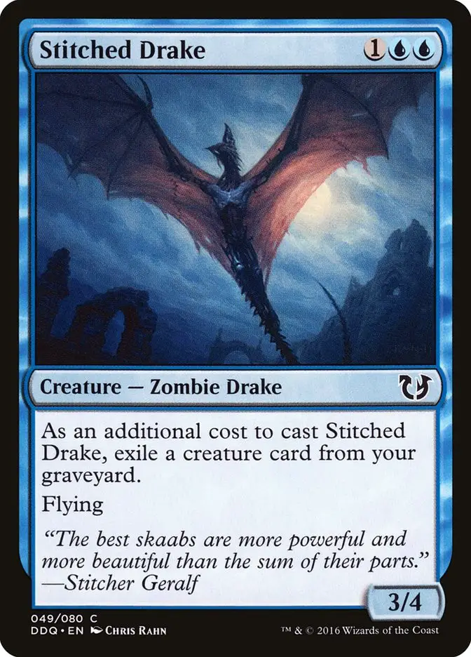 Stitched Drake • Creature — Zombie Drake (Duel Decks: Blessed vs ...