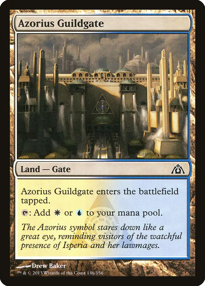 Azorius Guildgate • Land — Gate (Dragon's Maze) - MTG Assist